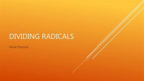 Operations With Radicals Pptx