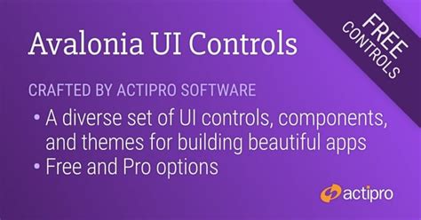 First Avalonia Ui Controls Released The Actipro Blog R Dotnet