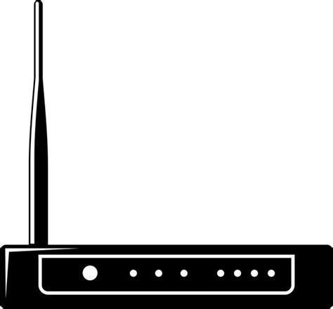 Cone De Roteador Sem Fio Em Estilo Simples Ilustra O Vetorial