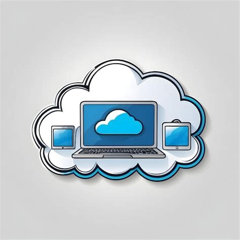 Premium Photo Cloud Computing Icons Cloud Technology Symbols Data