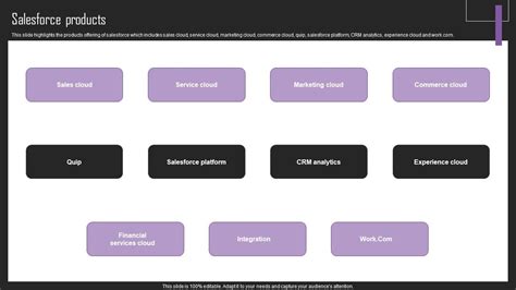Web Hosting Software Company Outline Salesforce Products Icons Pdf