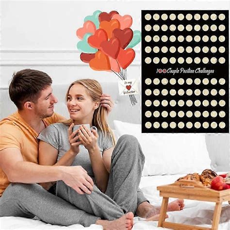 Valentines Day Scratch Card Poster 100 Sex Positions Challenge Scratch