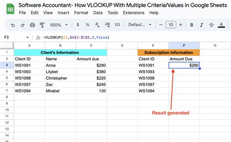 How To VLOOKUP With Multiple Criteria Values In Google Sheets