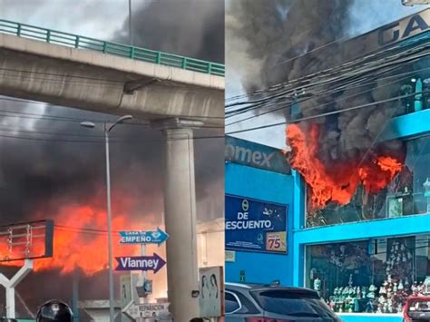 Se incendia Galerías El Triunfo de San Jerónimo en CDMX