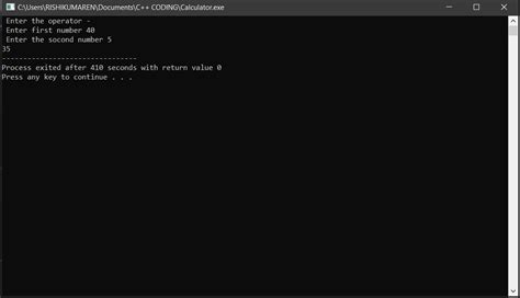 C Calculator Program For Addition Subtraction Division And Multiplication For 1 Codeclerks