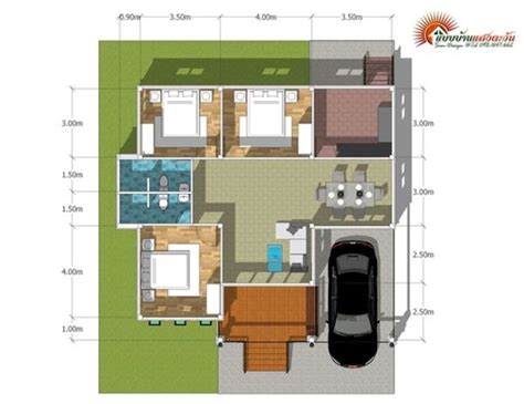 แบบบ้านชั้นเดียว สไตล์โมเดิร์น 3 ห้องนอน 2 ห้องน้ำ พื้นที่ใช้สอย 122 ตร ม งบ 1 2 ล้าน รักบ้าน