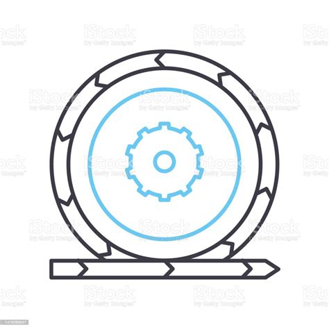 Agile Model Development Line Icon Outline Symbol Vector Illustration Concept Sign Stock