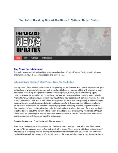 Ppt Entertainment News Powerpoint Presentation Free Download Id