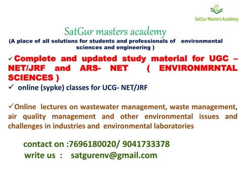UGC NET ENVIRONMENTAL SCIENCE PPTX Business Business And Finance