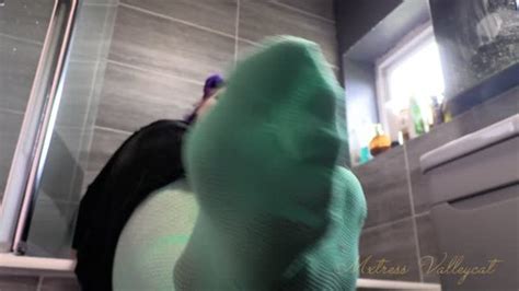 Mint Heart Fishnet Toe Tease Mxtress Valleycat Clips Sale