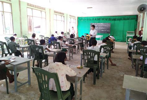 အမာမြို့၊ အခြေခံပညာအထက်တန်း‌ကျောင်း၌ ၇၇ နှစ်မြောက် ပြည်ထောင်စုနေ့အထိမ်းအမှတ် ပန်းချီပြိုင်ပွဲ က