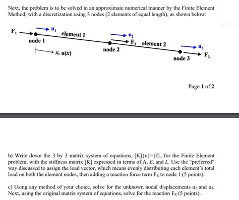 Solved Next The Problem Is To Be Solved In An Approximate