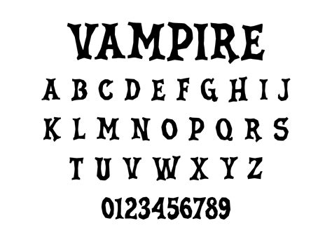 Vampire Font Halloween Font Spider Font Cricut Font Spooky Font