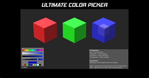 ultimate color picker utilities tools unity asset store