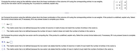 Solved HELP WITH PART B PLS Compute The Product Using Chegg