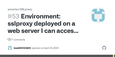 Environment Sslproxy Deployed On A Web Server I Can Access The Web Normally Using An Proxy