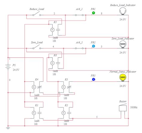 Status Indicator Using Relays Multisim Live