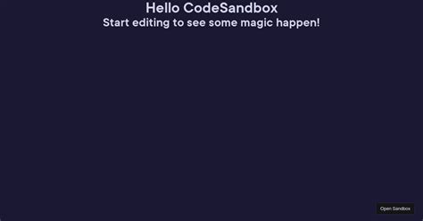 Ps React Codesandbox