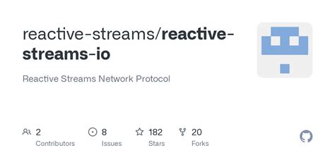 Github Reactive Streamsreactive Streams Io Reactive Streams Network Protocol