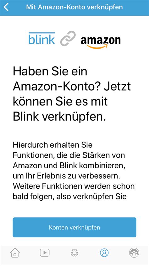 Blink — Verknüpfen Ihres Blink Kontos Mit Ihrem Amazon Konto