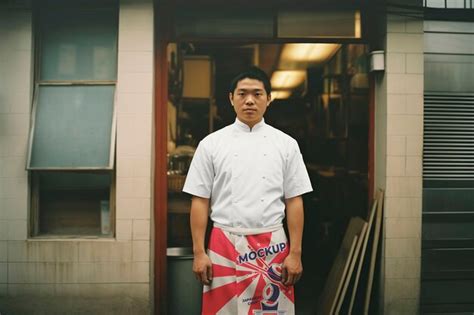 Front View Japanese Man Wearing Uniform Premium Ai Generated Psd