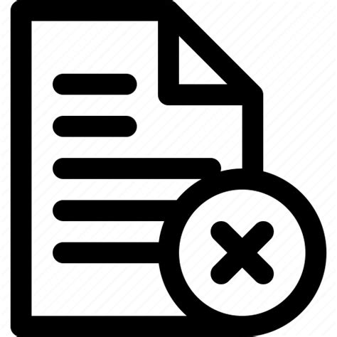 Delete Document File Remove Icon Download On Iconfinder