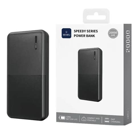 Wiwu Wi P068 Speedy Series 20000mah Power Bank Black White Price In