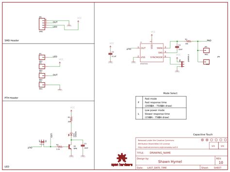 Capacitive Touch Breakout At42qt1010 Open Hardware Oshwlab