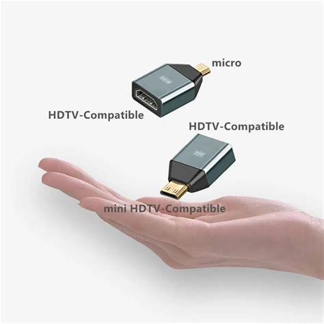 WEHUAN HDMI Compatible HD Transmission Mini Micro Hdmi To Hdmi Male To Female Projector