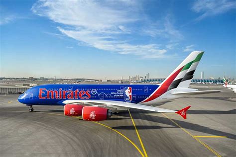 Emirates Airline Unveils Special Nba Livery Aircraft Traicy Global