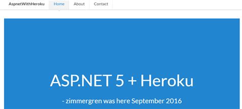 Building An ASP NET 5 Site And Hosting It With Heroku