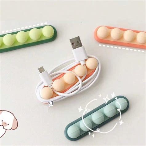 1pc Color Random Desktop Fixed Cable Organizer Wire Sorting And Storage Hub Self Adhesive