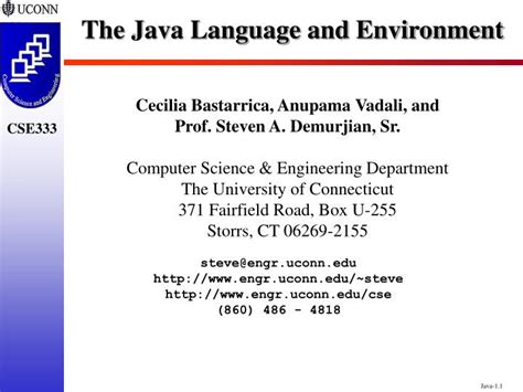Ppt The Java Language And Environment Powerpoint Presentation Free