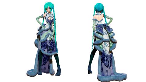 Model Dl Tda Winter China Dress Miku By Elina002 On Deviantart