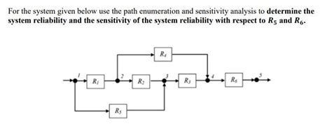 Solved For The System Given Below Use The Path Enumeration