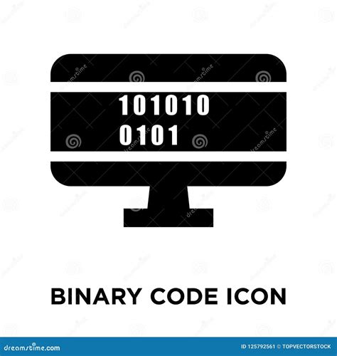 Binary Code Icon Vector Isolated On White Background Logo Concept Of