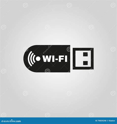 The Wifi Adapter Icon Transfer And Connection Data Symbol Ui Web Logo Sign Flat Design