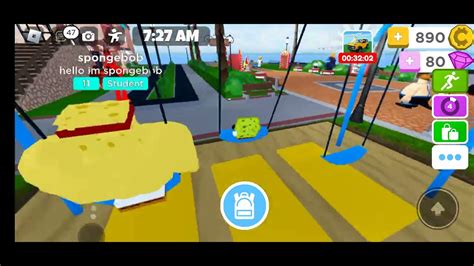 Spongeboy Playing On Swing Youtube
