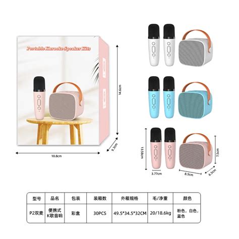 Wholesale Price Speaker With Wireless Microphones Home Party Ktv Karaoke Bt Microphone And