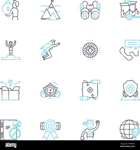 Strategy Formulation Linear Icons Set Analysis Planning Tactics