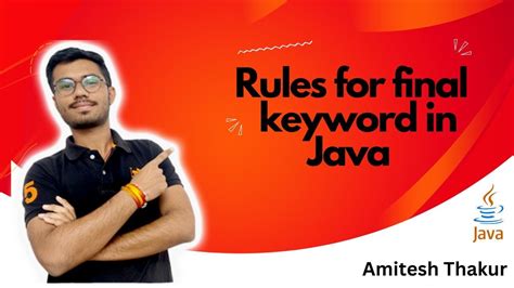 25 Final Keyword In Java Use And Rules Of Final Keyword Final Java