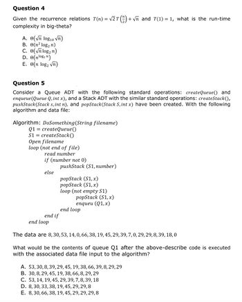 Answered Question 1 Consider The Following Bartleby