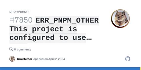`errpnpmotherpmexpected This Project Is Configured To Use Yarn` While Installing Git Hosted