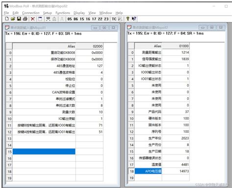 Spr系列激光扫描单点测距传感器rs485（modbus Rtu）通信配置方法激光测距传感器通讯协议 Csdn博客