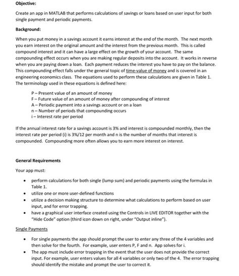 Solved Create An App In MATLAB That Performs Calculations Of Chegg Com