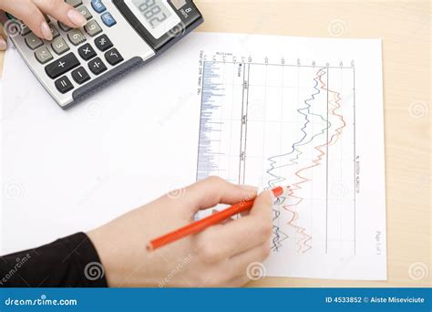 Woman Drawing A Graph Stock Photo Image Of Activity Lead