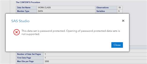 Solved Password Protected Data File Sas Support Communities