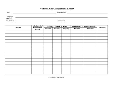 Vulnerability Scan Report Template