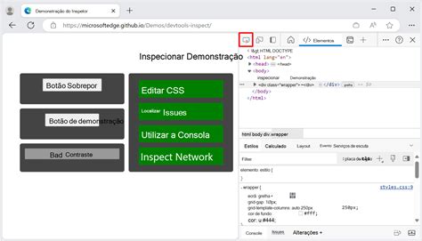 Analisar Páginas Com A Ferramenta Inspecionar Microsoft Edge