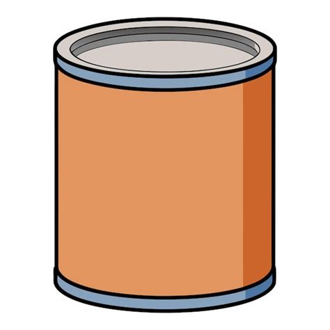 Vector Design Of A Blank Tin Can Container Versatile Packaging For Any